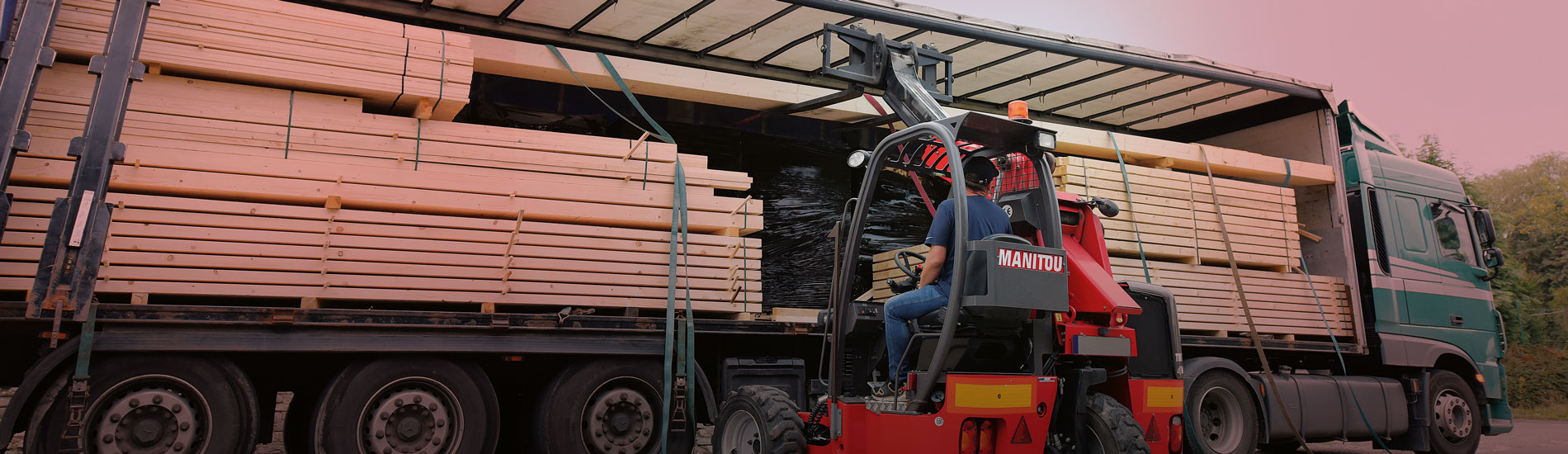 Truck mounted forklifts - Manitou