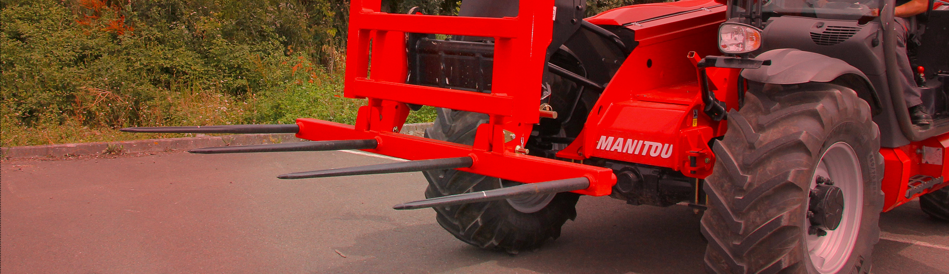 Square bale fork - Manitou