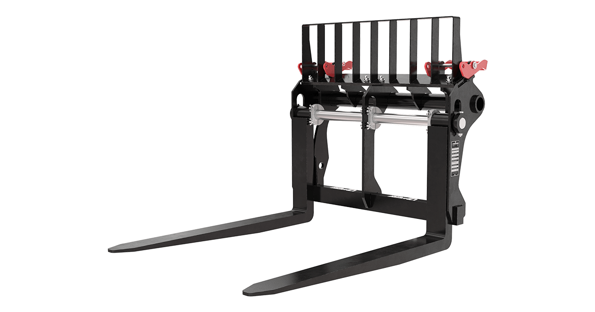 Manitou Carriage Floating Load Backrest And Forks (MT - MLT), on fork ...