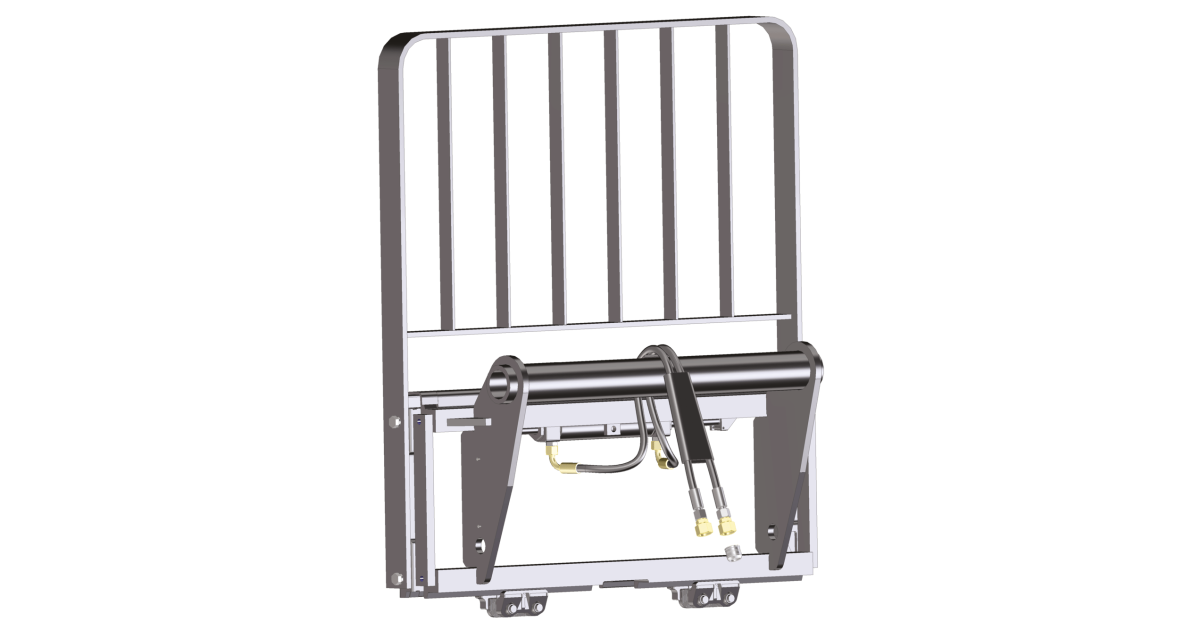 Manitou Tilting Forks Carriage With Side Shift - Load Backrest (MLT ...